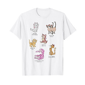 Disney Mickey And Friends Cat Names And Breeds Textbook T-Shirt