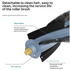 Replacement parts for ecovacs deebot T20, T30S, X1 Omni/X2 omni /T20 omni deebot Replacement Parts for ecovacs deebot deebot x2 omni, 1 Roller Brush, 6 Side Brushes, 4 Dust Bags, 4 Mopping Cloths