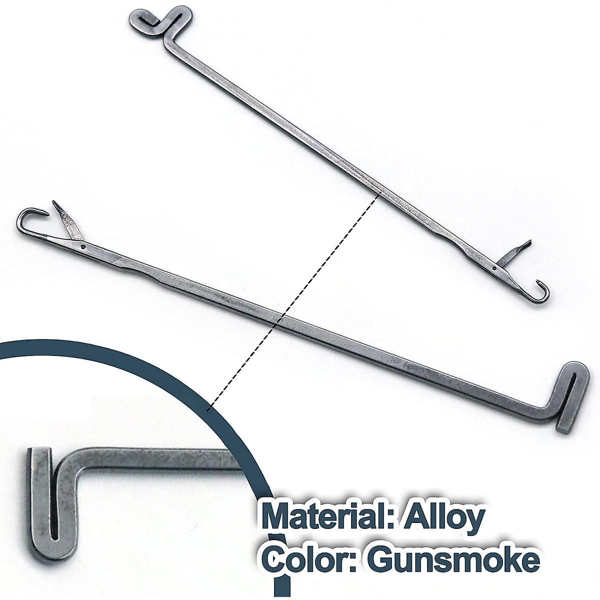 9KM DELIFE Reverse Latch Needle 6/7pcs for Assist Cord Fishing Rigging Needle Kit Tool Set Accessories Ring Splicing