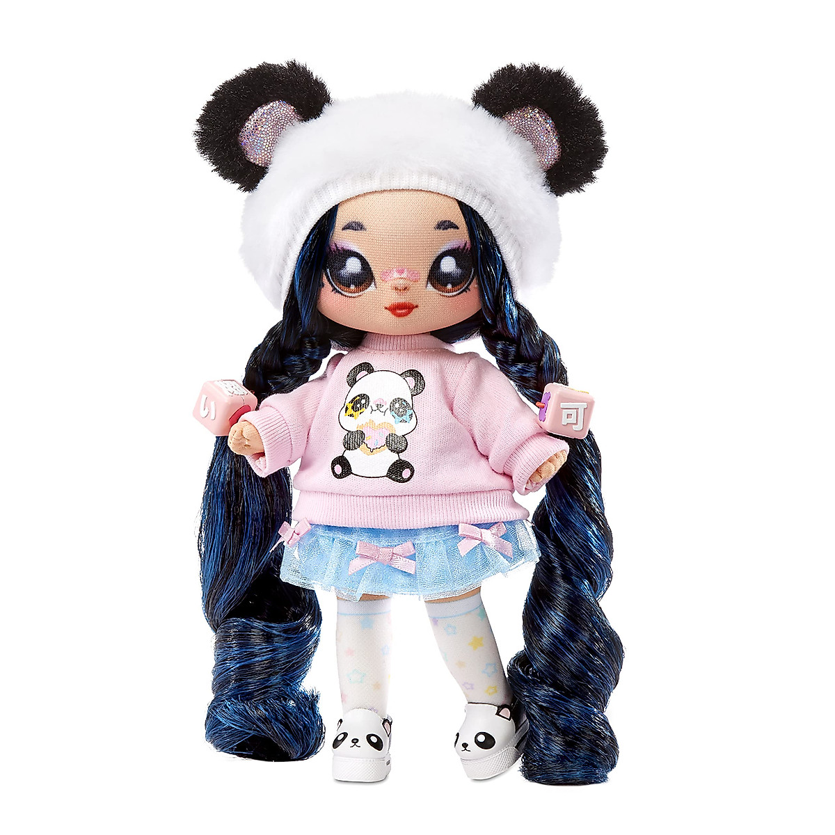 Na! Na! Na! Surprise Family Soft Doll Set with 2 Fashion Dolls and 1 Pet – Panda , Features 12 Accessories, Long Hair Dolls in Removable Fashions and Accessories with Adorable Plush Pet Panda