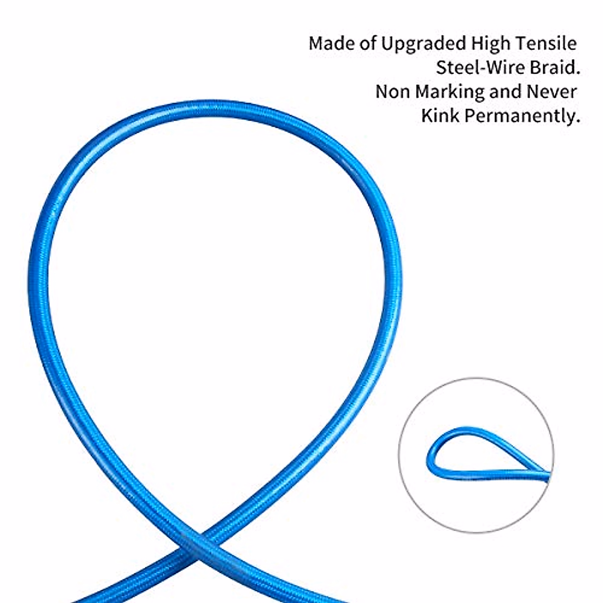 Sooprinse High Pressure Washer Sewer Jetter Kit , Button Nozzle and Rotating Sewer Jetting Nozzle, Pressure Washer Sewer Washer Kit, 50FT Drain Cleaning Hose, 3000 PSI