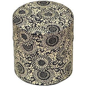 TIKUSAN Japanese Tea Canister Made in Japan Airtight Tea Leaf Storage (Small, Karakusa)
