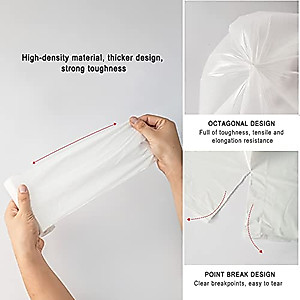 Small Trash Bags, Strong White Garbage Bags, Unscented Thicken Bin Liner Suitable for Bedroom Home Kitchen 3 Gallon 90 Counts