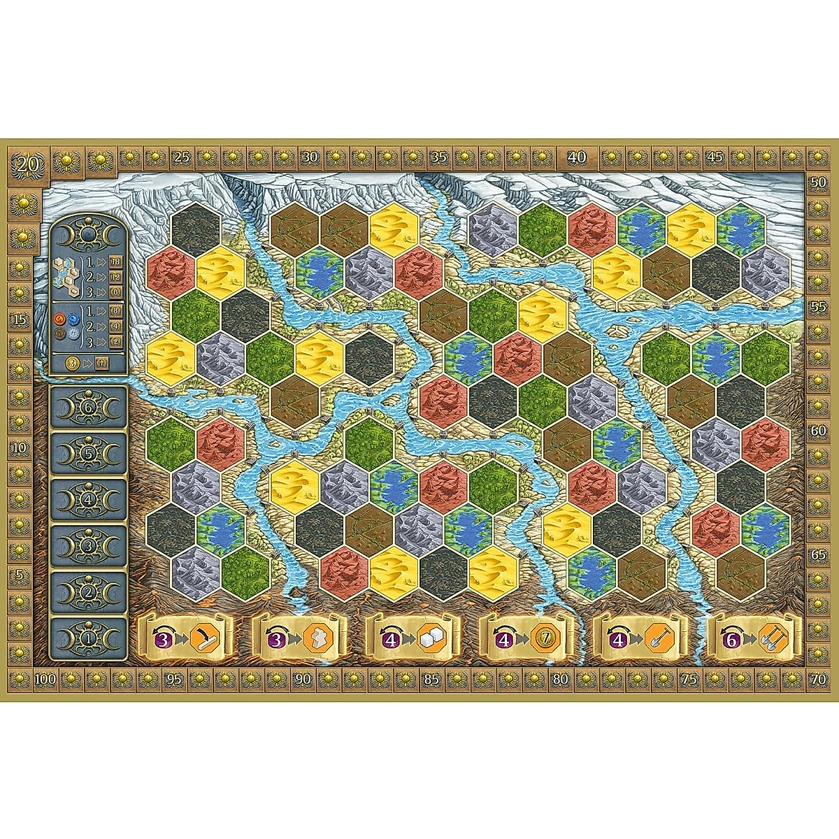 Capstone Games: Terra Mystica Fire & Ice, Expansion, Strategy Board Game, Terra Mystica Core Game Required to Play, 6 New Factions Introduced, Ages 14 and Up