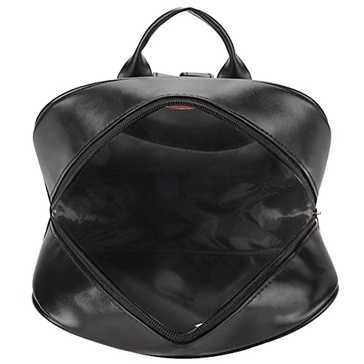 STEAMEDBUN Ita Bag Backpack Heart Shaped Black Pin Display Backpack with Insert