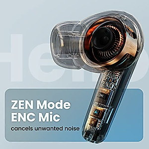 Boult Z35 Earbuds with 32H Playtime, ENC Noise Cancelling mic, Type-C Fast Charging, IPX7 Waterproof 45ms Low Latency Gaming Earbuds Latest Bluetooth 5.3 Wireless Headphones Ear Buds (Graphite Black)