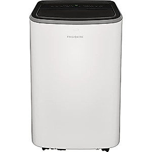 Frigidaire FHPH142AC1 Portable Room Air Conditioner, 14K BTU (ASHRAE) / 10K BTU (DOE) with Multi-Speed Fan/Dehumidifier Mode/Supplemental Heat/Window Kit/Built-in Air Ionizer/Washable Filter,in White