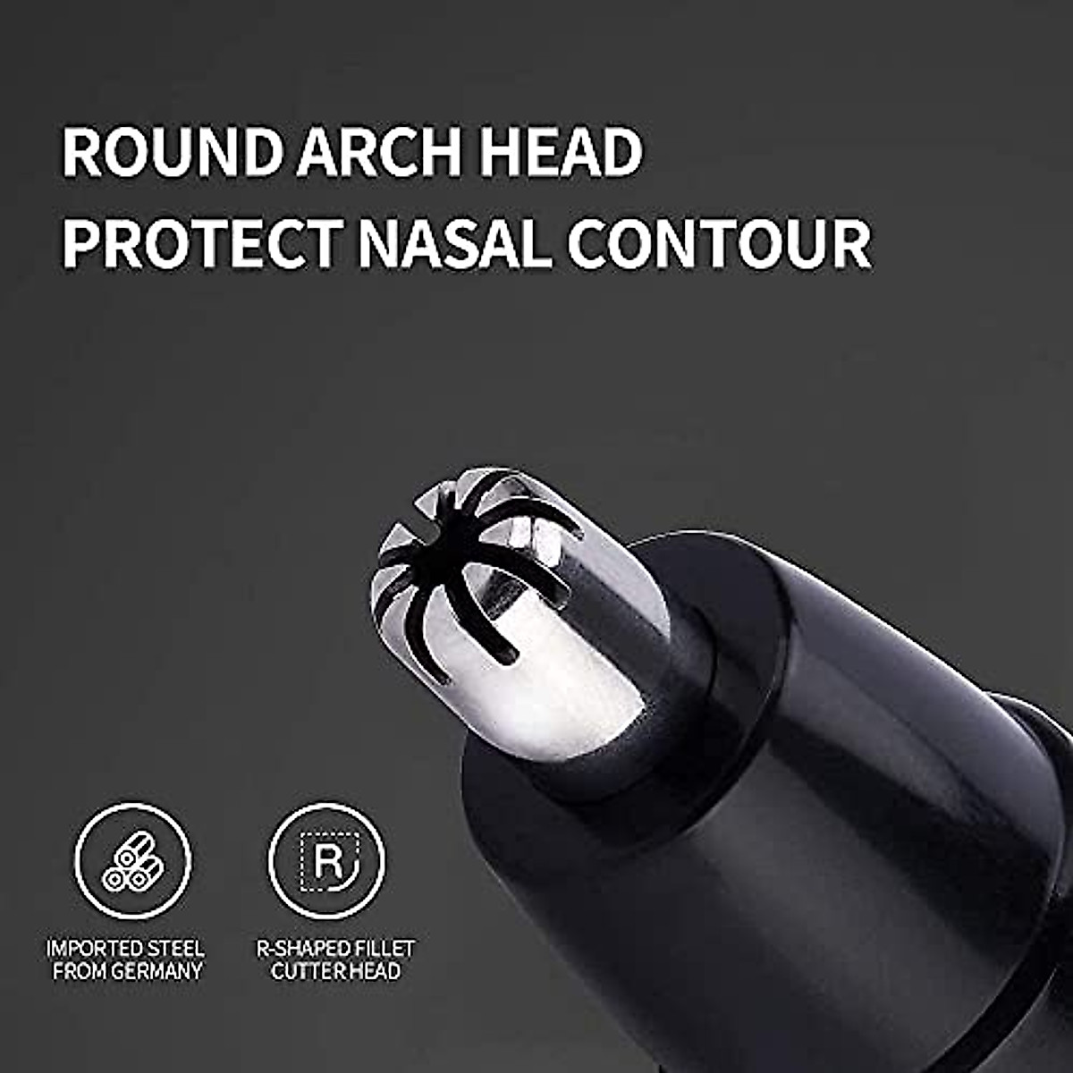Electric Ear Neck Nose Hair Trimmer Eyebrow Trimmer Implement Shaver Clipper Shaver Man Woman Clean Trimer Razor Remover Kit IPX7 Waterproof Dual Edge Blades for Easy Cleansing (BLACK)