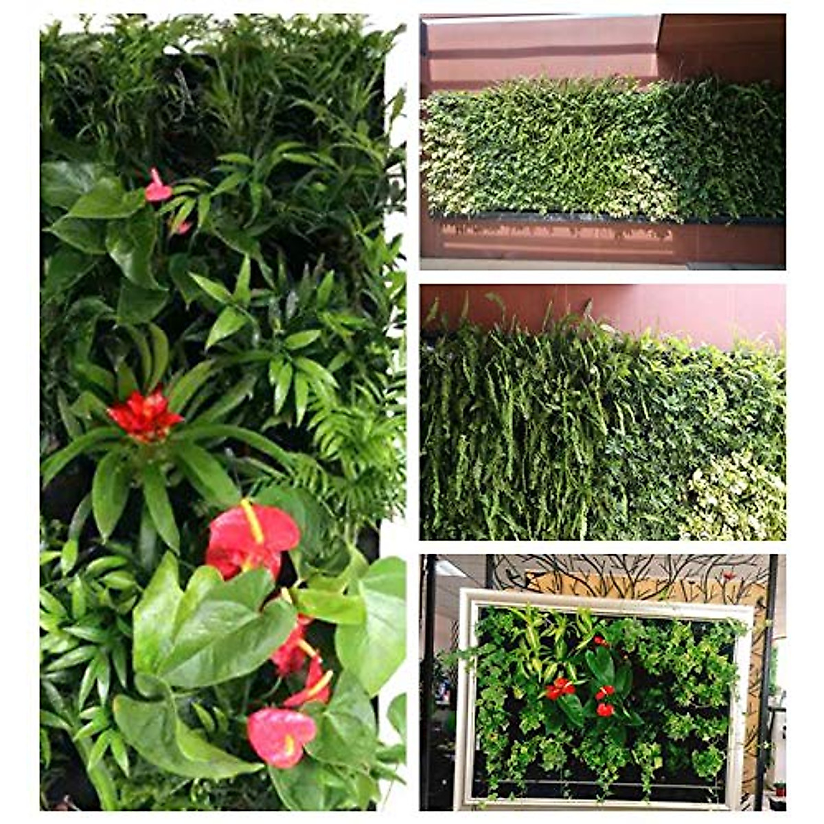 ZOENHOU 2 Pack Total 36 Roomy Pockets Vertical Garden Planter, Wall-Hanging Flower Pot Bags, Felt Wall Mount Balcony Planter Pouch for Herbs, Succulent, Flowers and Vegetables