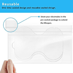TENS Unit Replacement Pads, 8 PCS Premium Thickened Reusable Self-Adhesive Electrode Pads for EMS Muscle Stimulator Massager