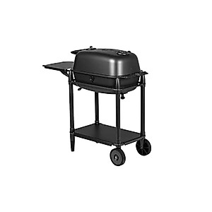 PK Grills Charcoal BBQ Grill and Smoker, PK300-BCX Cast Aluminum Portable Outdoor Barbeque Grill for Camping, Grilling, Graphite/Black, Premium