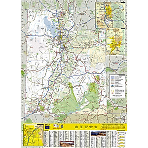 Utah Map (National Geographic Guide Map)