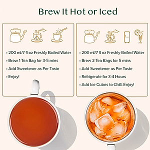 VAHDAM, Cardamom Masala Chai Tea Bags (30 Count) Non GMO, Gluten Free, No Artificial Flavor | Blended w/Exotic Spices | Chai Tea | Resealable Ziplock Pouch | Individually Wrapped