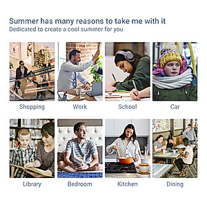 Talent Star Handheld Fan, Portable Fan, Cartoon Hand Fan, Rechargeable USB Mini Fan, with 3 Kinds of Wind Speed Adjustable, Portable Fan with Super Wind Power up to 4980r/ min (Black)