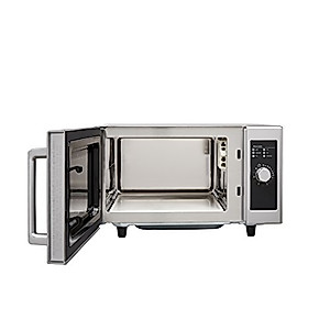 Amana RMS10DS Light-Duty Commercial Microwave Oven with Dial Timer, Stainless Steel, 120-Volts, 1000-Watts