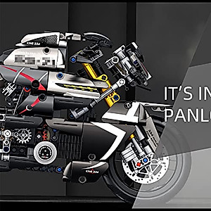 NOSTEA Technics Motorcycle for Suzuki B-King, 1056 pcs, Motorcycle Building Bricks Toy Compatible with Lego