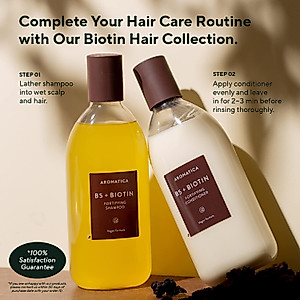 AROMATICA B5+ Biotin Fortifying Conditioner 13.53 oz / 400 ml – Intensive Nutritional Care for Weak, Thin Hair – Alleviates Hair Loss and Prompts Hair Growth - Free from Sulfate, Silicone, and Paraben