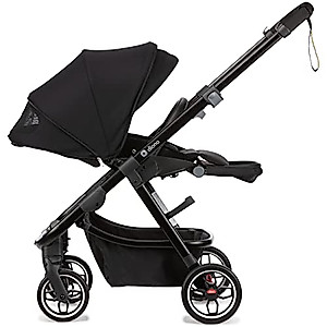 Diono Excurze Baby, Infant, Toddler Stroller, Perfect City Travel System Stroller and Car Seat Compatible, Adaptors Included Compact Fold, Narrow Ride, XL Storage Basket, Black Midnight
