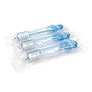 FRESHMINT 100 Pack 2-Piece Travel Toothbrush, Individually Wrapped in Poly Bag to Avoid tampering, Collapsible Toothbrush, Easy to Grip, Soft Nylon Bristles