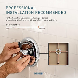 Moen Engage Magnetix Matte Black Multi-Function Handshower and Rainfall Shower Head Trim Combo with Shower Handle, Tub Spout, Metal Hose and Valve, 82304BL