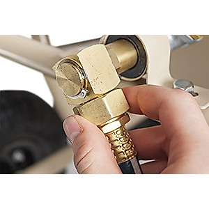 Liberty Garden 870-M1-2 Industrial 4-Wheel Garden Hose Reel Cart, Holds 300-Feet of 5/8-Inch Hose - Tan