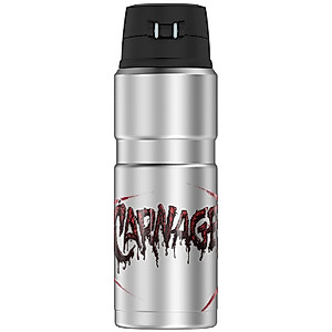 Venom Carnage Web THERMOS STAINLESS KING Stainless Steel Drink Bottle, Vacuum insulated & Double Wall, 24oz