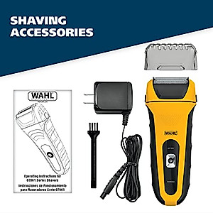 Wahl Lifeproof Lithium Ion Foil Shaver – Waterproof Rechargeable Electric Razor with Precision Trimmer for Men’s Beard Shaving, Trimming, & Grooming with Long Run Time & Quick Charge – Model 7061-100