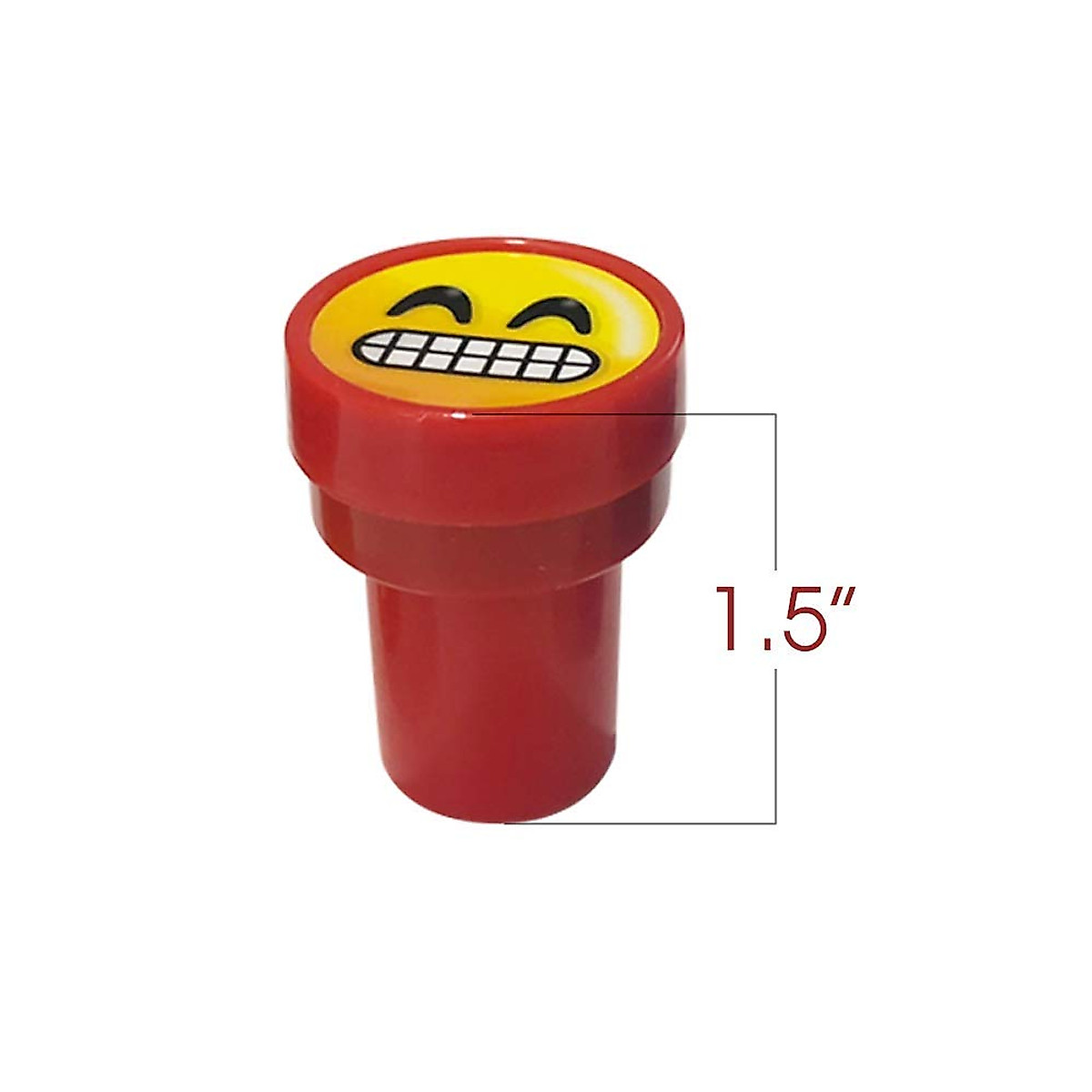 ArtCreativity Emoticon Stampers for Kids, Pack of 24, Pre-Inked Smile Stampers for Children, Emoticon Birthday Party Supplies and Favors, Piñata Fillers, Arts n Crafts, Assignment Stamps for Teachers