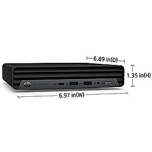 HP EliteDesk 800 G6 Mini Business Desktop Computer, Intel Hexa-Core i5-10400 (Beat i7-8700), 4GB DDR4 RAM, 1TB PCIe SSD, WiFi, Bluetooth, Type-C, Keyboard and Mouse, Windows 11 Pro, Vent-Hear