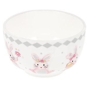 SOIMISS Easter Bowl Ceramic Bunny Candy Dish Easter Basket Rabbit Candy Bowl Snack Appetizers Porridge Soup Bowl Salad Bowl Spring Party Home Restaurant Use
