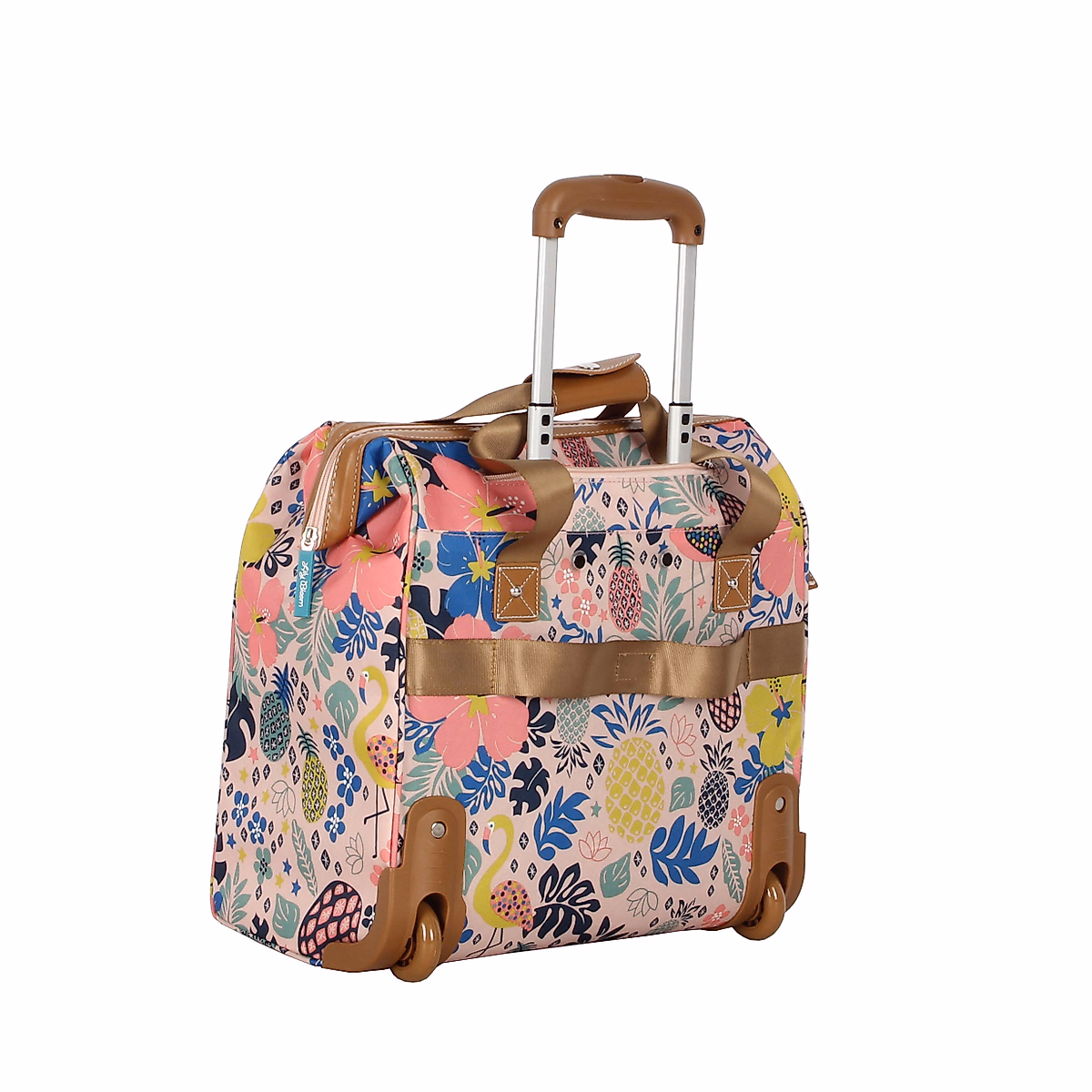Lily Bloom Design Pattern Carry on Bag Wheeled Cabin Tote (Cabin Pink)