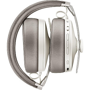 Sennheiser Momentum 3 Wireless - Active Noise Cancelling Headphones with Alexa, Auto On/Off, Smart Pause Functionality and Smart Control App - White