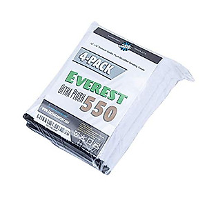 The Rag Company - Everest 550 - Ultra Plush Korean 70/30 Blend, Professional Microfiber Detailing Towels, 550gsm, 16in x 16in, White (4-Pack)