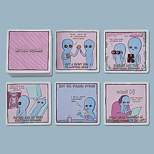 Hasbro Gaming Sweet Existence, A Strange Planet Family-Friendly Party Card Game Inspired by The Webcomic and Books by Nathan W. Pyle, for Ages 13 and Up