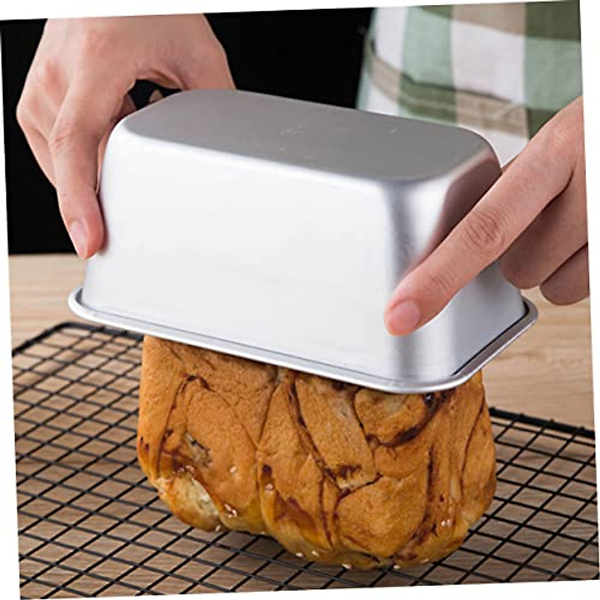YARNOW 2pcs Toast Box Square Griddle Nonstick Bakeware Baquettes Tea Loaf Pan Bread Baking Tin Oven Toast Pan Bread Bakeware Storage Pans Cake Baking Pan Non Stick Aluminum Alloy Scones