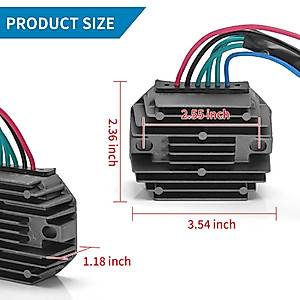 804278T11 67F-81960-10 67F-81960-00 Voltage Regulator Rectifier Replacement for Mercury Mercruiser F75 F90, Yamaha F100 F90 F80 F75