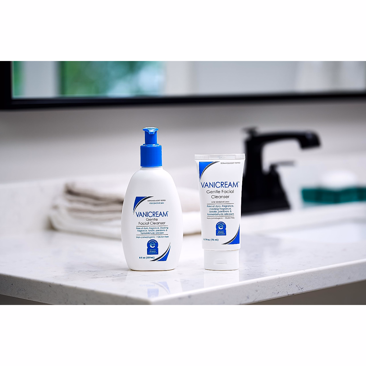 Vanicream Gentle Facial Cleanser - 2.5 fl oz - Formulated Without Common Irritants for Those with Sensitive Skin