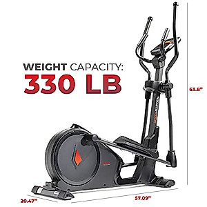 Sunny Health & Fitness Elliptical Exercise Machine Trainer with Optional Exclusive SunnyFit® App and Enhanced Bluetooth Connectivity - SF-E3912SMART
