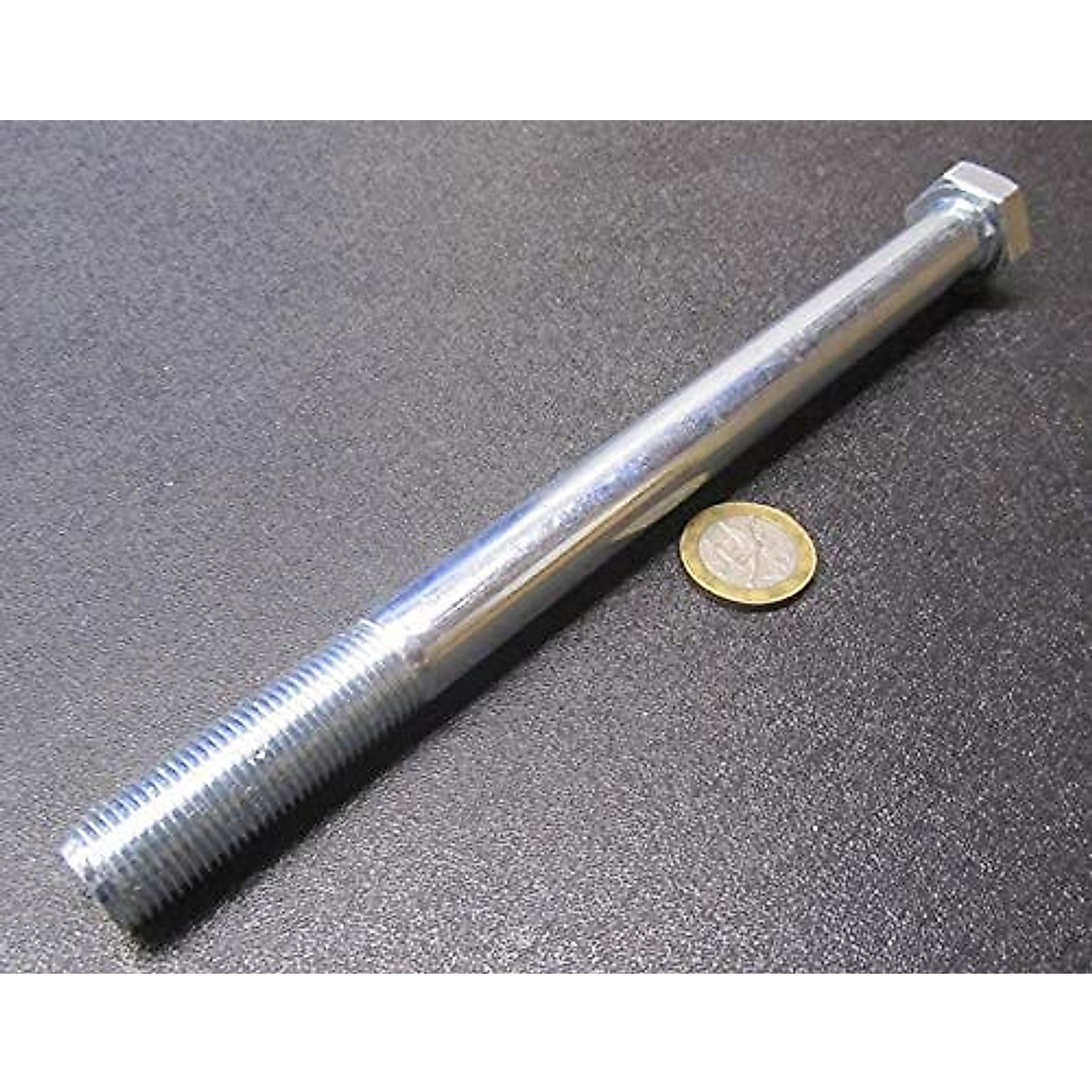 Grade 5 Zinc Steel Hex Bolts RH PT 5/8"-18 x 8.00" Length