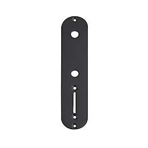 Rubatone Guitar Control Plate for Fender Tele Telecaster Squier Style Electric Guitar Metal Black 34.2mm Width.