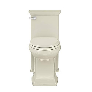 American Standard 2851A104.222 Town Square S Right Height Elongated One-Piece Toilet with Seat, Linen