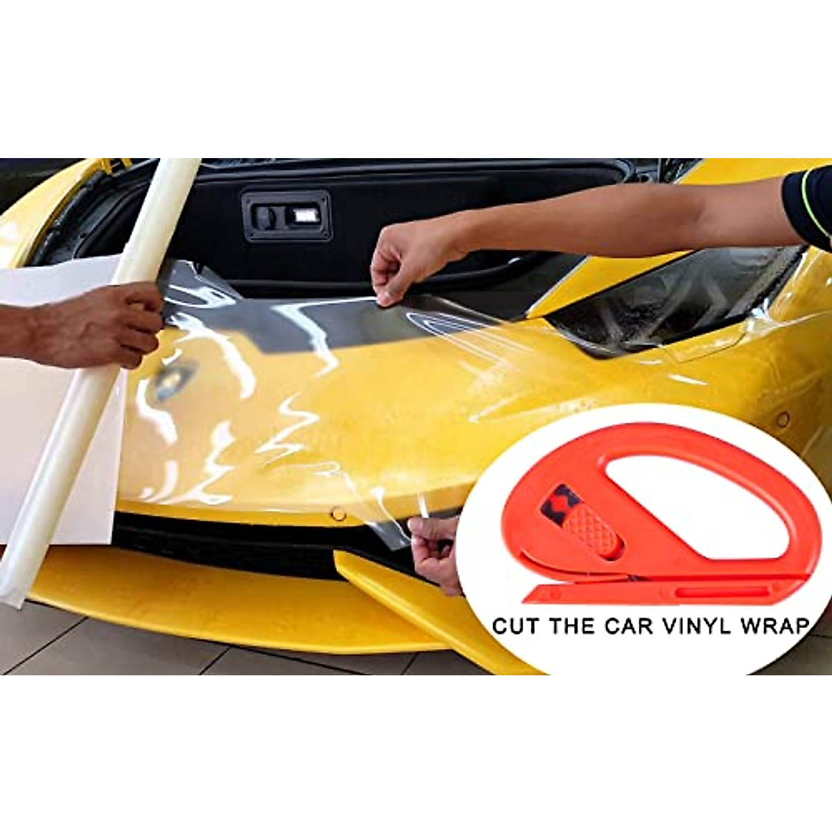 4Pcs Vinyl Cutting Tools Wrapping Paper Cutter Tool Shark Tank, Rolled Paper Cutter Knife for Window Tinting Tools, Gift Paper Wrapping, Films, Vacuum Bags