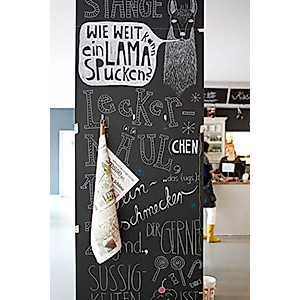 Artbits Large Chalkboard Adhesive Paper Roll (8 FEET) 5 Chalks Included - Peel & Stick Chalkboard Wallpaper for Walls, Tables, Schools, and Classrooms - Alternative to Blackboard Paint