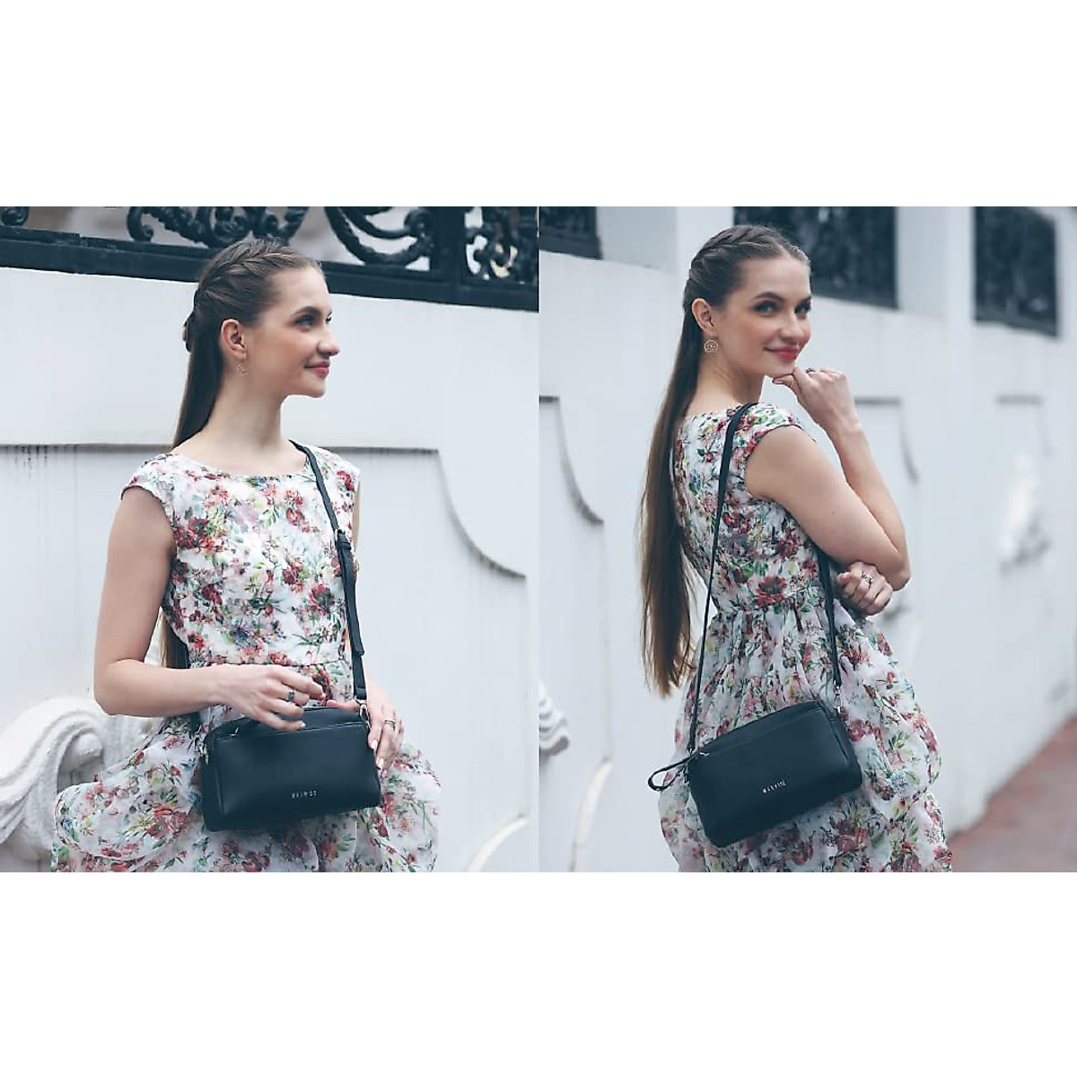 MAXWISE Small Crossbody Bag For Women Designer Shoulder Bag Mini Purse(Black)