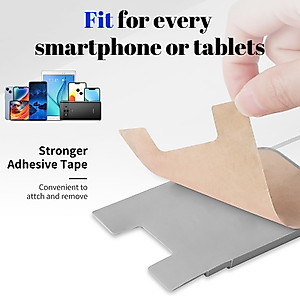 Senose Phone Card Holder, Phone Wallet Stick On, Silicone Card Holder for Back of Phone Credit Card Holder for Phone Case Compatible for Most of Cell Phone (iPhone, Samsung) - Pack of 3(White)