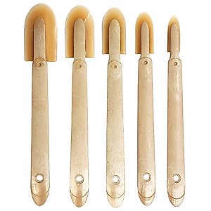 Silicone Caulking Caulk Finishing Tool - Easy Easycaulking Smoothing Finger Finisher Tips Set for Toilet Brick Skirting Kitchen Bathroom, 5 Size Kit