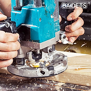 Router Bits Set 1/4 Inch Shank - BAIDETS 15 Pieces 1/4" Tungsten Carbide Router Bits, Woodwork Tools
