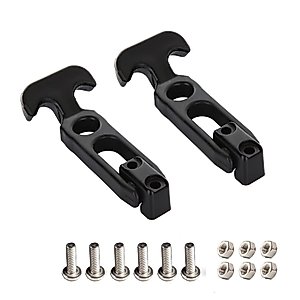 COOLOGIN Rubber Flexible T-Handle Hasp Draw Latch for Tool Box, Cooler, Golf Cart or Engineering Machine Hood (Black, 2 PCS)
