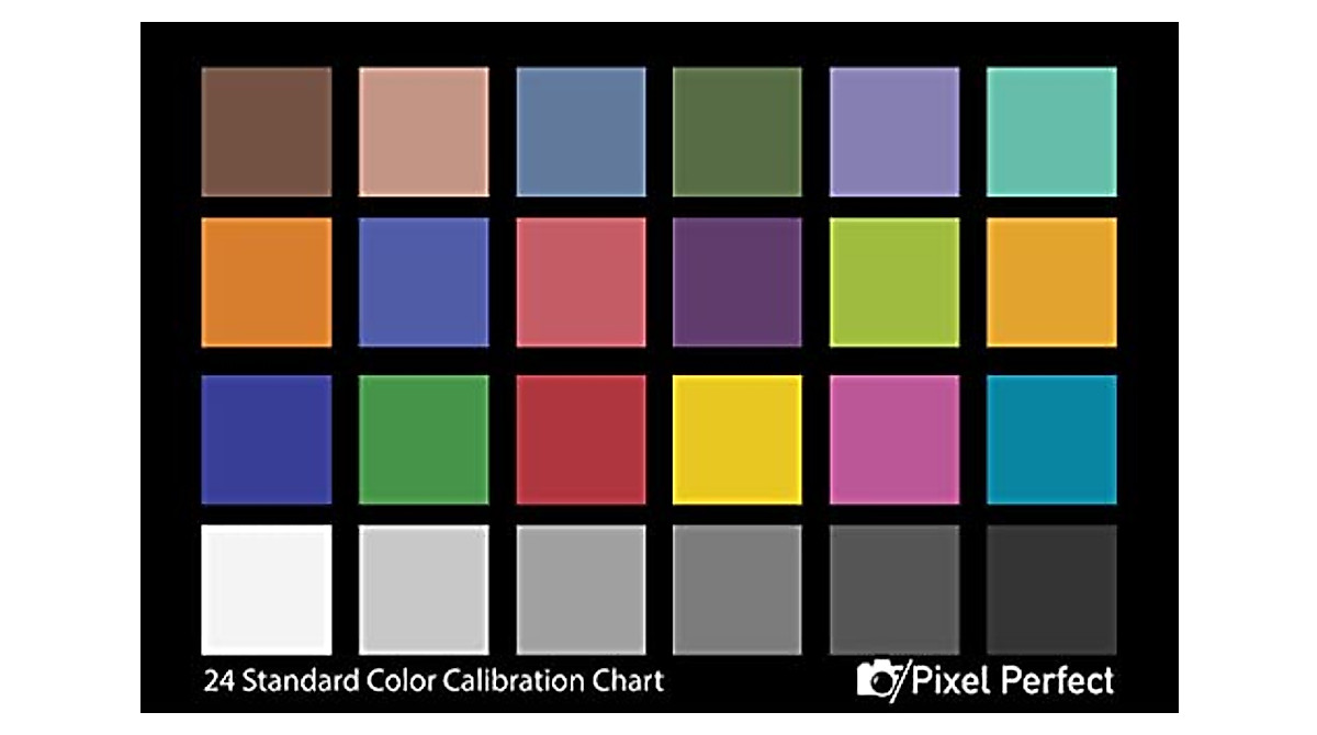Pixel Perfect Camera Color Correction Card for Accurate Color & Exposure