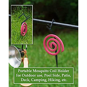 VROCUSE Pluggable & Hangable Mosquito Coil Holder for Outdoor, Camping, Patio, Hiking, Pool Side, etc.
